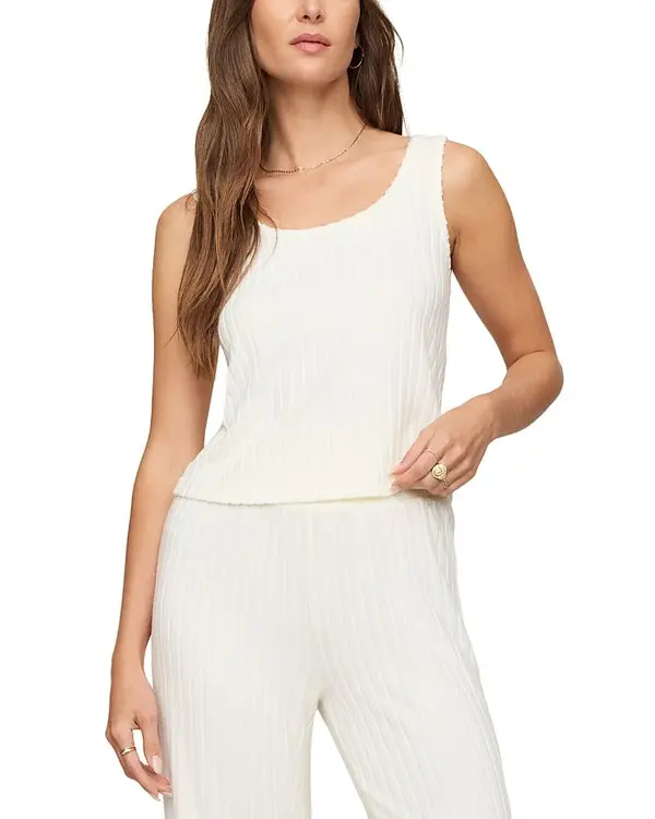 Z Supply Double Scoop Rib Knit Sleeveless Top
