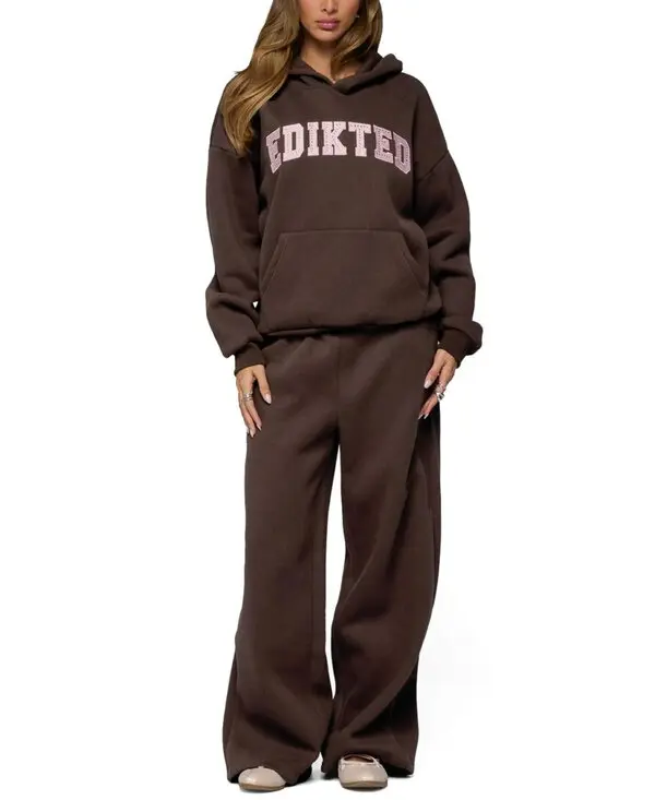 EDIKTED Glow Rhinestone Hoodie