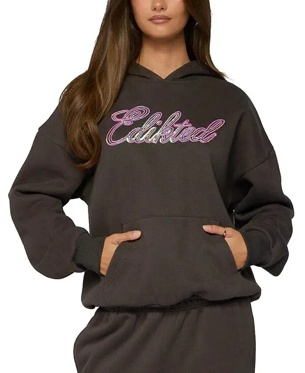 EDIKTED Always Sequin Hoodie