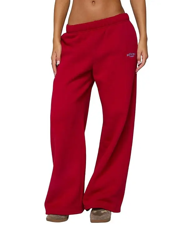 EDIKTED Los Angeles Sweatpants - Red