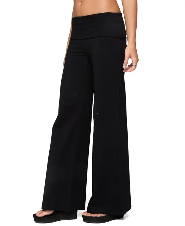 EDIKTED Angel Energy Sequin Foldover Pants