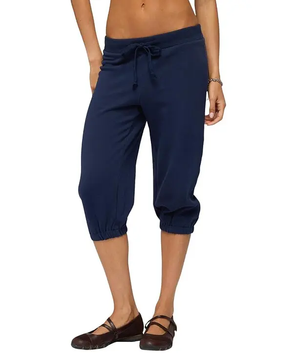 EDIKTED Deana Capri Sweatpants - Navy