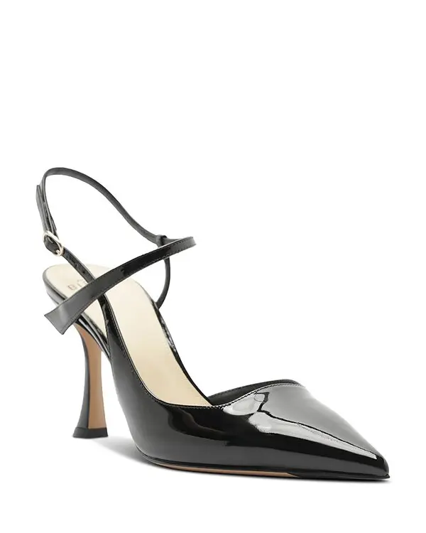ALEXANDRE BIRMAN Tita Wrap 85 Patent Leather Slingback High Heel Pumps