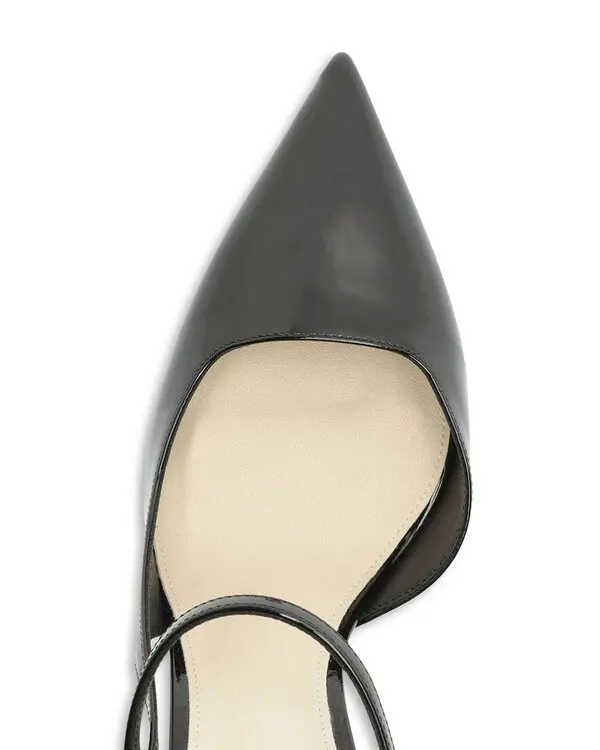 ALEXANDRE BIRMAN Tita Wrap 85 Patent Leather Slingback High Heel Pumps