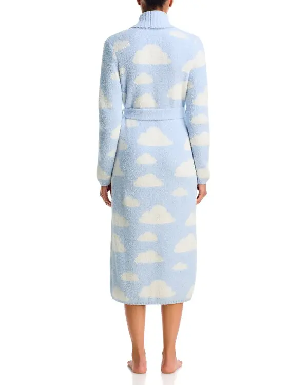 525 America Jacquard Full Length Tie Waist Robe