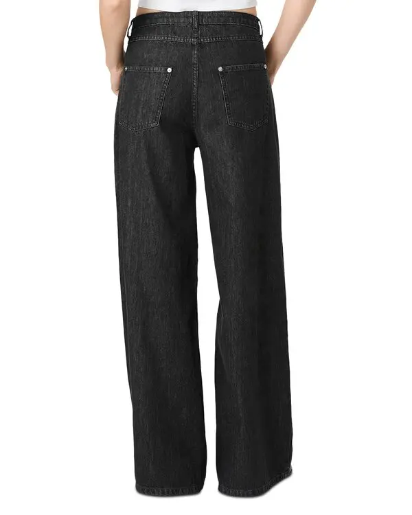 French Connection Elton Denim High Rise Wide Leg Jeans