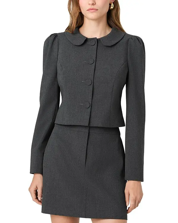 French Connection Tavi Crosshatch Jacket - Graphite