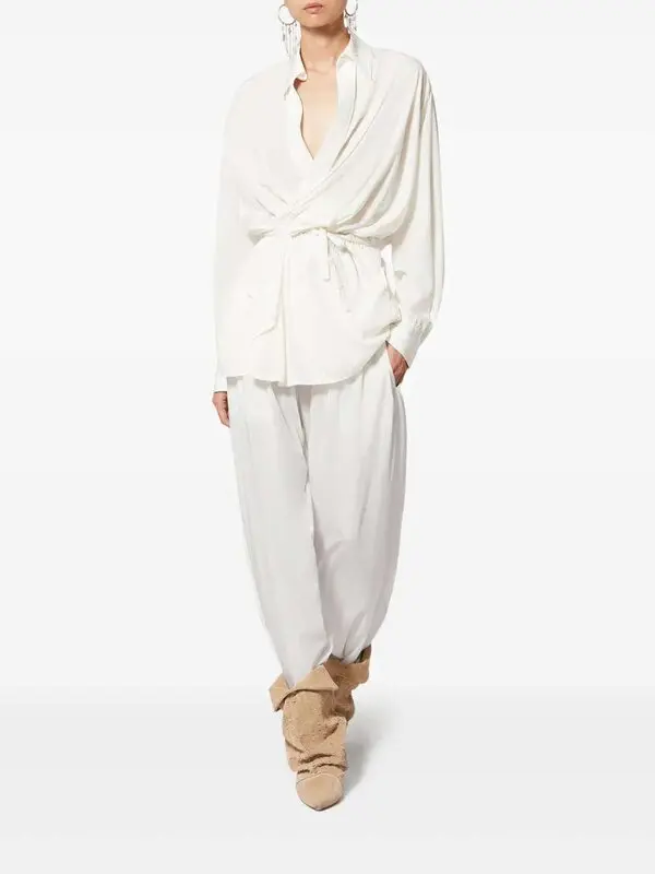 Isabel Marant Étoile Marant X Inaya Drawstring Pants - White