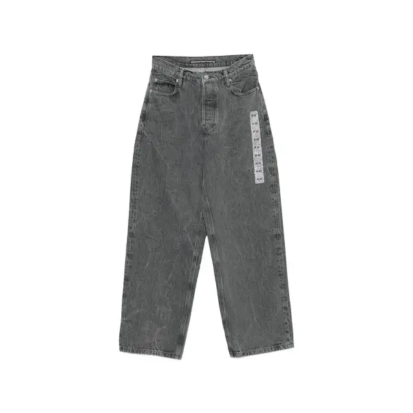 Alexander Wang Grey Denim Wide-leg Jeans - Gray