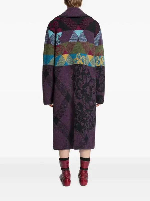 Dries Van Noten Patchwork Wool Cardigan