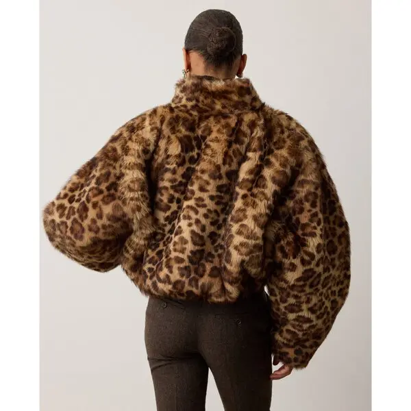 Ralph Lauren Balvin Leopard-print Lamb-shearling Coat