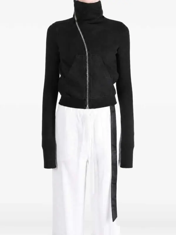 Rick Owens Mountain Sweat Asymmetric Zip Sweatshirt