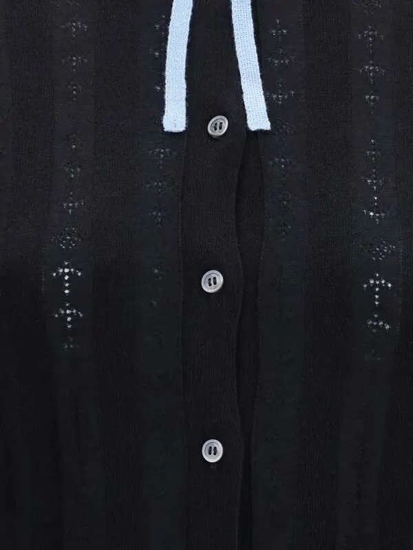 Marni Textured Knit Cardigan With Bow Detail