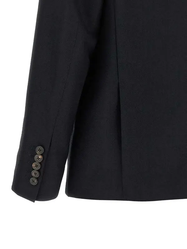 Dries Van Noten Embroidered Double-breasted Blazer - Blue