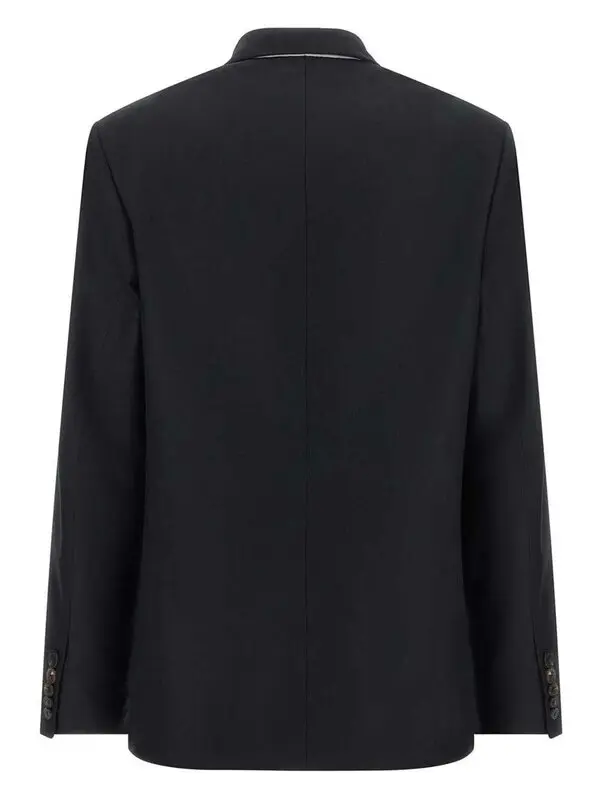 Dries Van Noten Embroidered Double-breasted Blazer - Blue