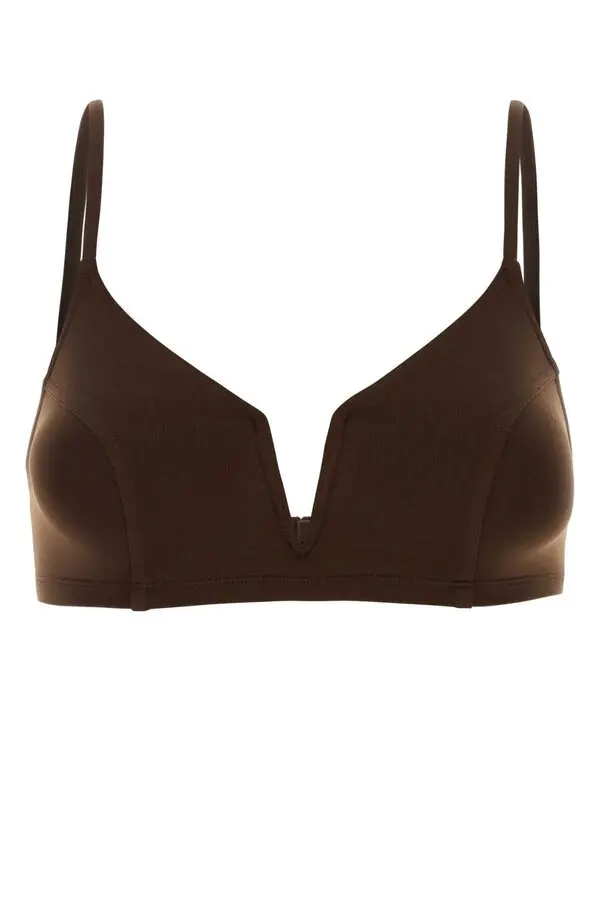 ERES Sculpting Stretch Nylon Élançée Bikini Top - Brown