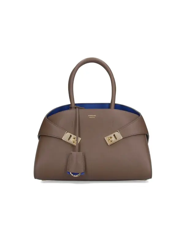 FERRAGAMO 100% Calf Leather Small Handbag
