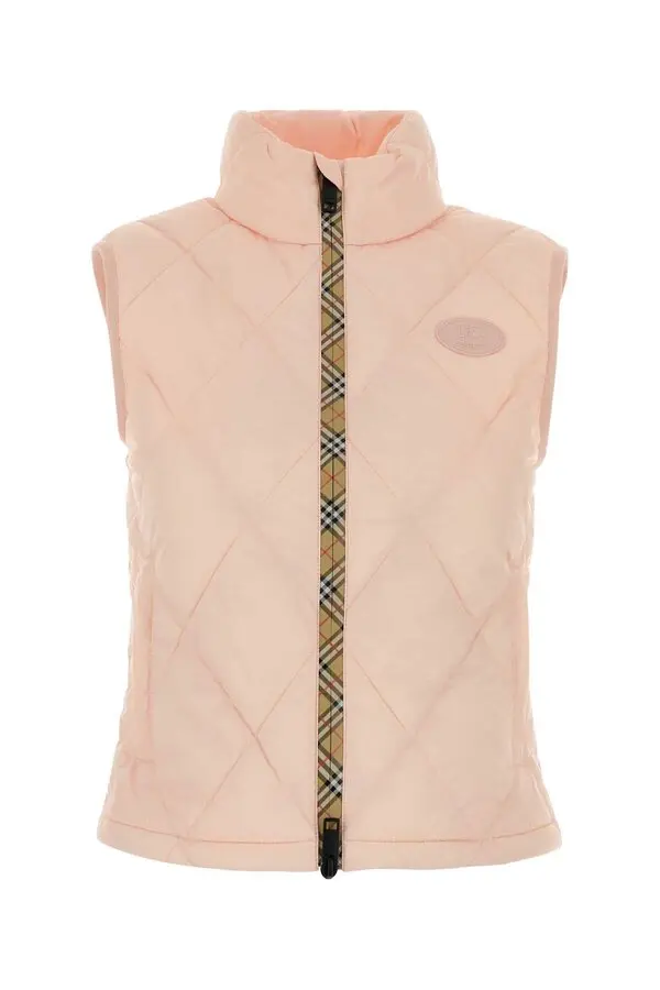 Burberry Nylon Sleeveless Jacket - Pink