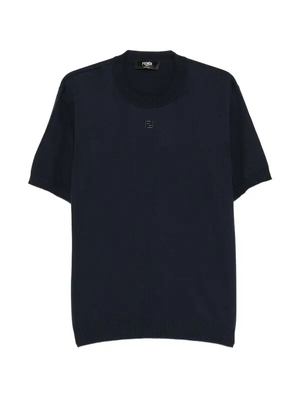 Fendi S Mini Logo T-shirt - Navy