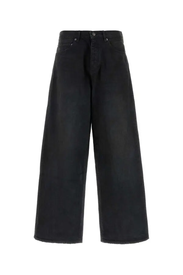 Balenciaga Wide-leg Jeans - Dbrownblk