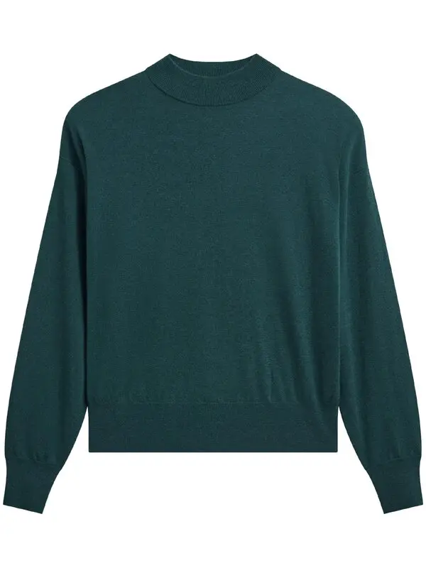 THE FRANKIE SHOP Rue Crewneck Wool Sweater - Green