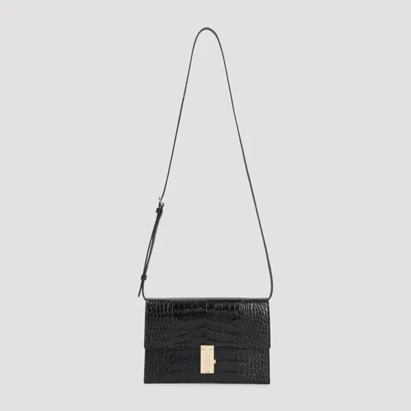 TOM FORD Mini Croc-embossed Leather Handbag With Shoulder Strap - Black