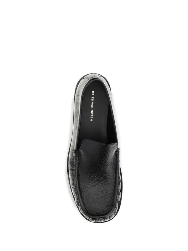 Dries Van Noten Men`s Leather Loafers