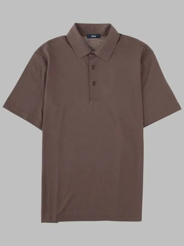 Herno Cotton Polo Shirt In 100% Cotton