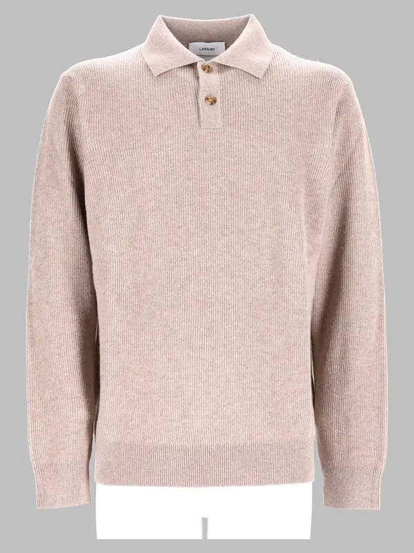 LARDINI Knit Polo Shirt