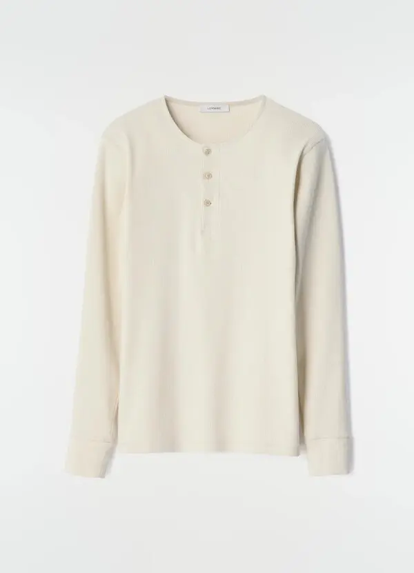 LEMAIRE Long Sleeve Henley Shirt