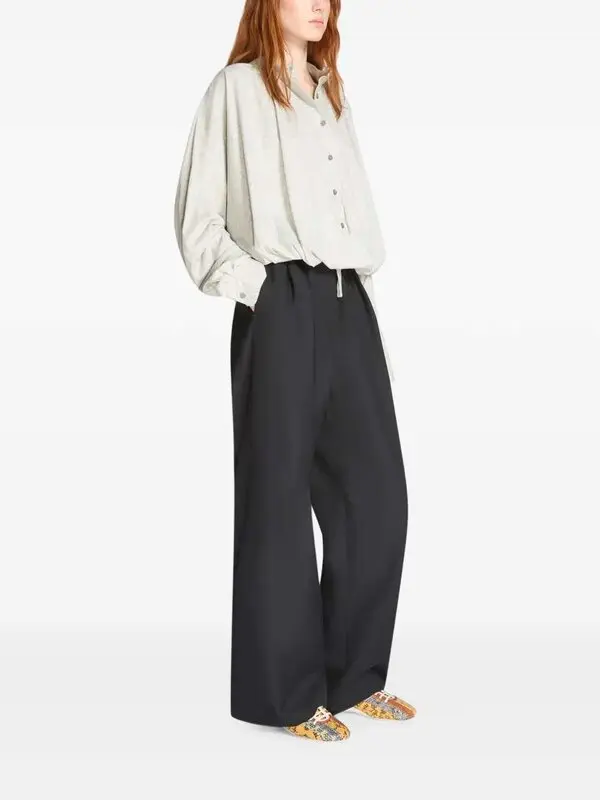 Dries Van Noten Belted Pleated Trousers
