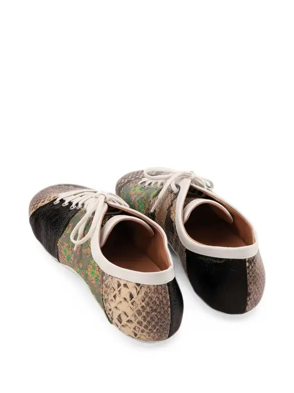 Dries Van Noten Patchwork Ballet-style Sneakers - Green