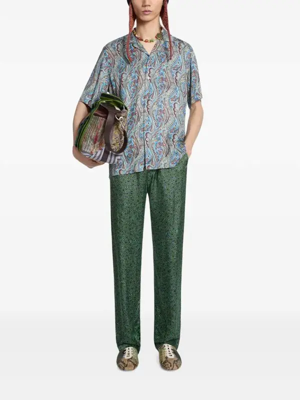 Dries Van Noten Patchwork Ballet-style Sneakers - Green