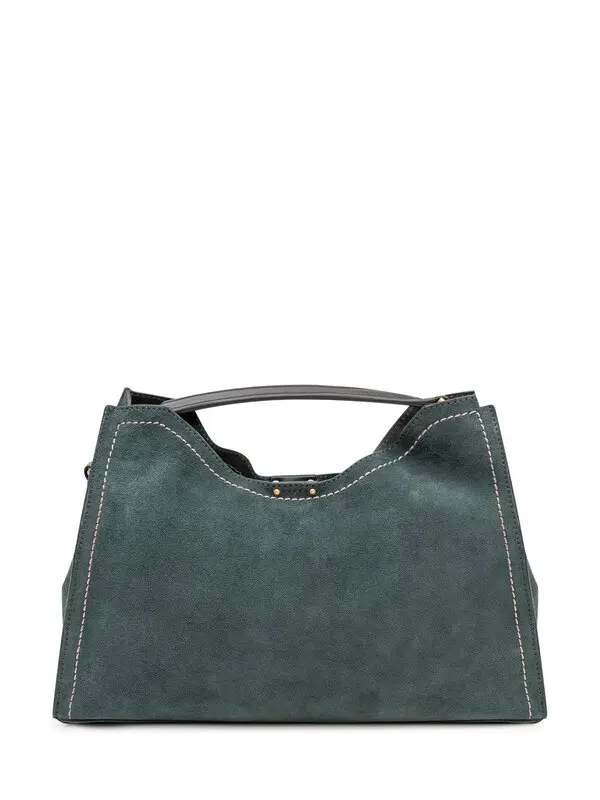 GIANNI CHIARINI Aurora Velvet Shoulder Bag - Velvet Green