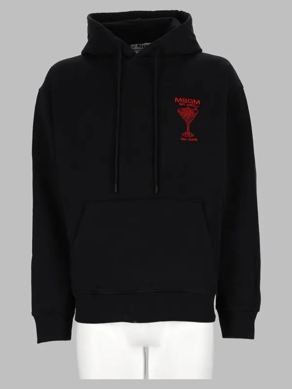 MSGM Cotton Sweatshirt For - Black