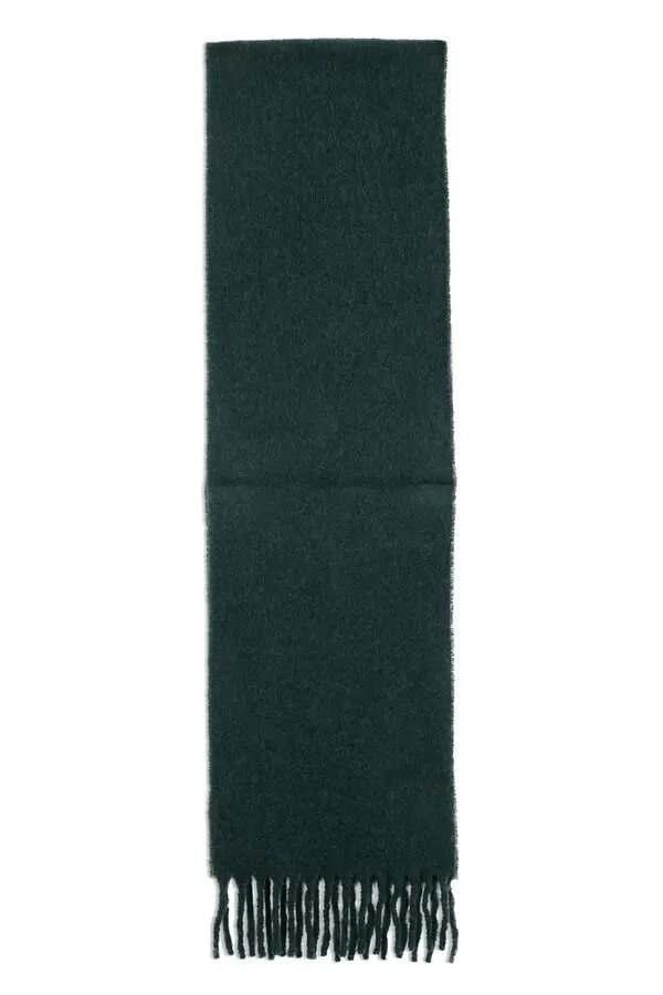 AMI Paris Alpaca Blend Scarf - Green