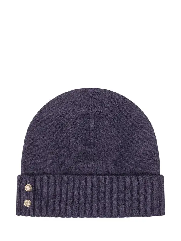 Ralph Lauren Crest Knit Beanie Hat - Navy