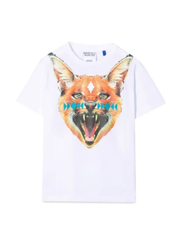 MARCELO BURLON COUNTY OF MILAN Mini Graphic T-shirt - White