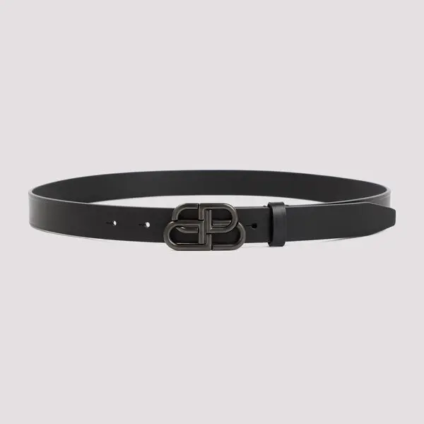 Balenciaga Leather Bb Belt