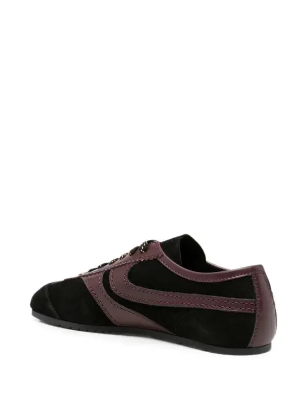 Dries Van Noten Panelled Leather Sneakers - Black