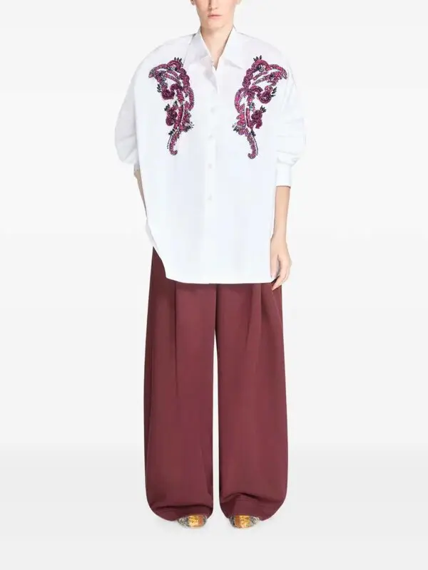 Dries Van Noten Embroidered Cocoon Shirt