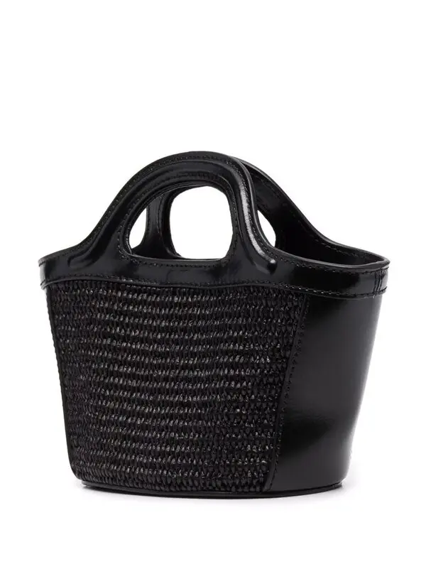 Marni Tropicalia Tote Bag With Logo - Black