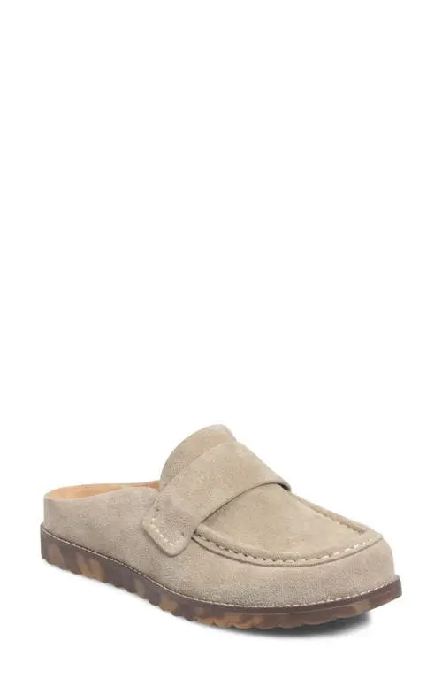 SOFFT Alicia Leather Flat Mule - Light Grey