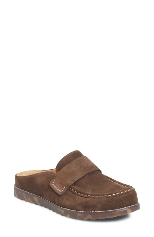 SOFFT Alicia Leather Flat Mule - Rich Brown