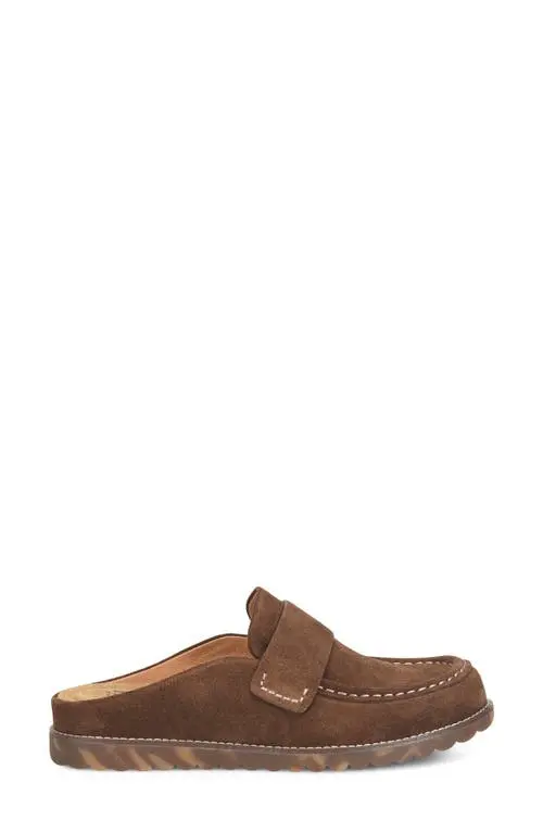 SOFFT Alicia Leather Flat Mule - Rich Brown
