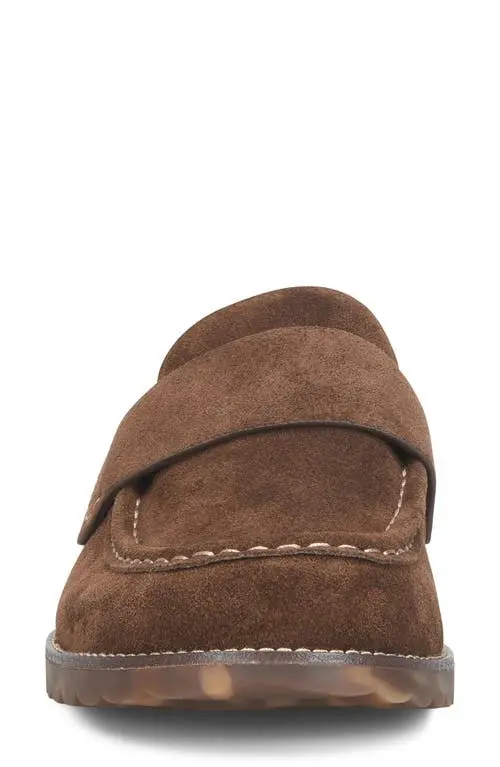 SOFFT Alicia Leather Flat Mule - Rich Brown