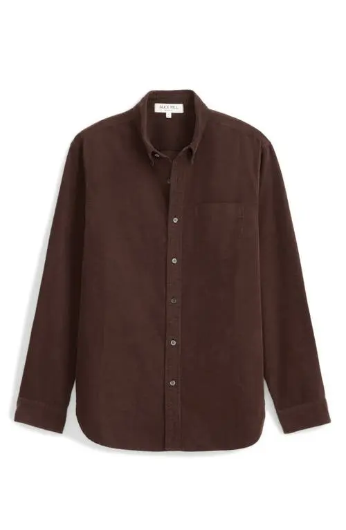 ALEX MILL Mill Fine Wale Corduroy Shirt - Chicory Coffee
