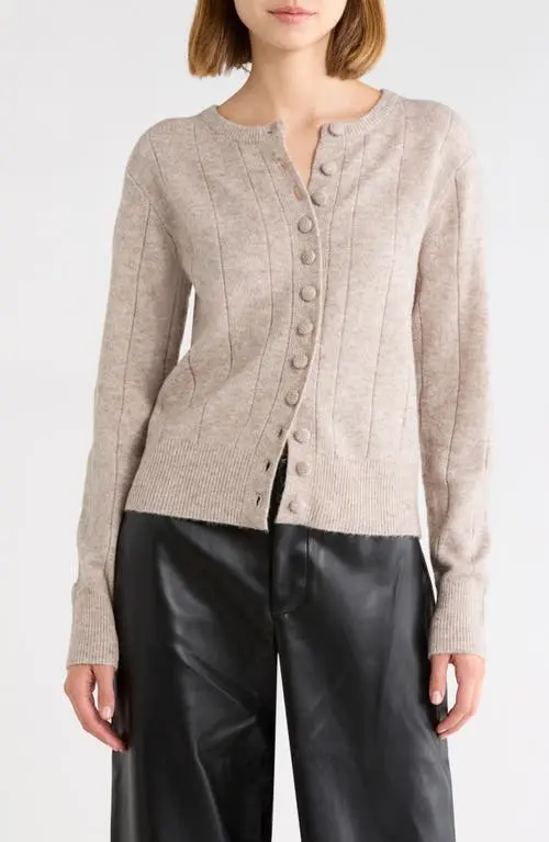WAYF Cassie Cardigan - Marled Sand