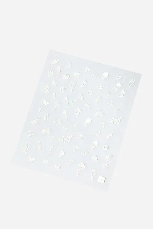 NEVER HAVE I EVER SHOP Nail Sticker Zoe Wodarzflower White