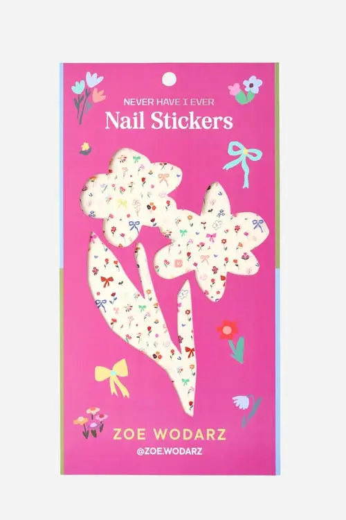 NEVER HAVE I EVER SHOP Nail Sticker Zoe Wodarzflower Pop